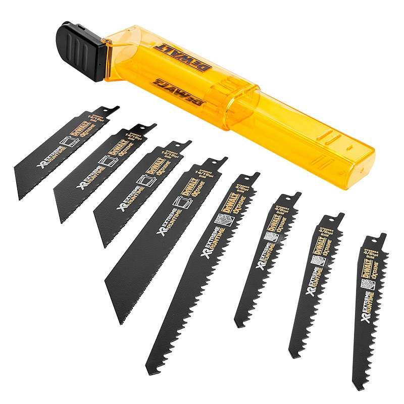 Coffret de 8 Lames DEWALT DT99551-QZ pour scie sabre XR Runtime – Racetools PRO