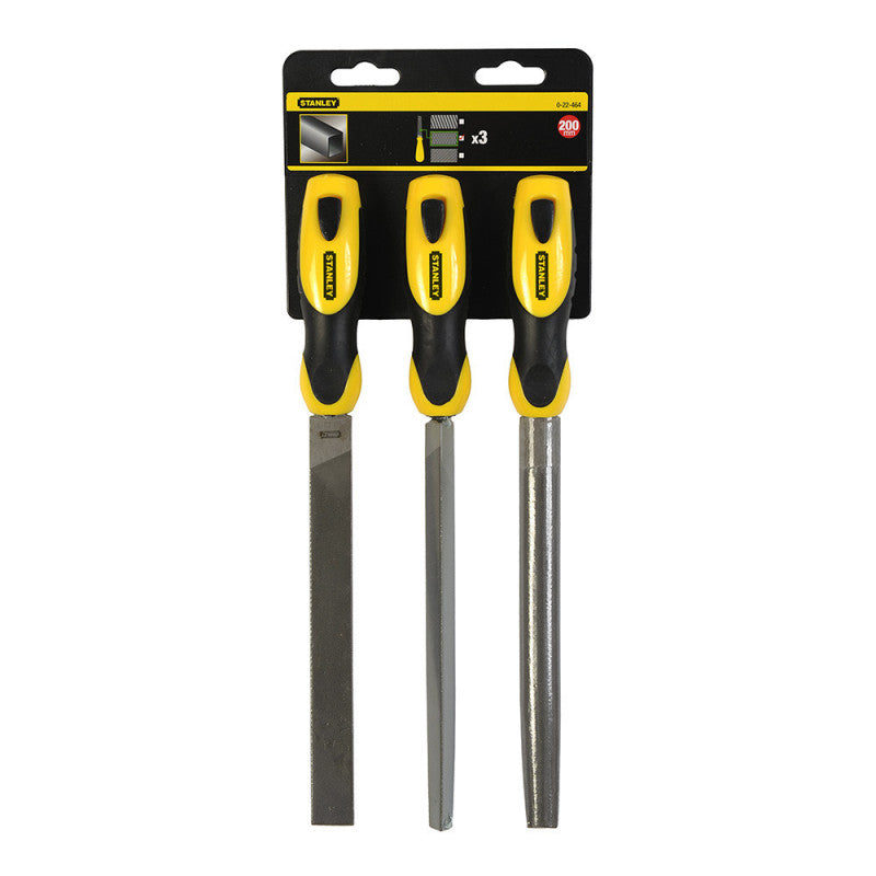 Jeu de 3 limes mi-douces STANLEY - 200 mm – Racetools PRO