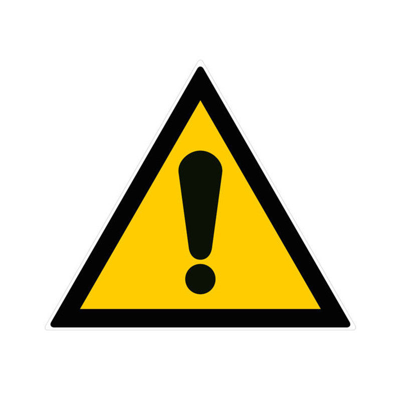 Panneau côté 300mm PSC choc rigide danger général norme ISO 7001 – Racetools PRO