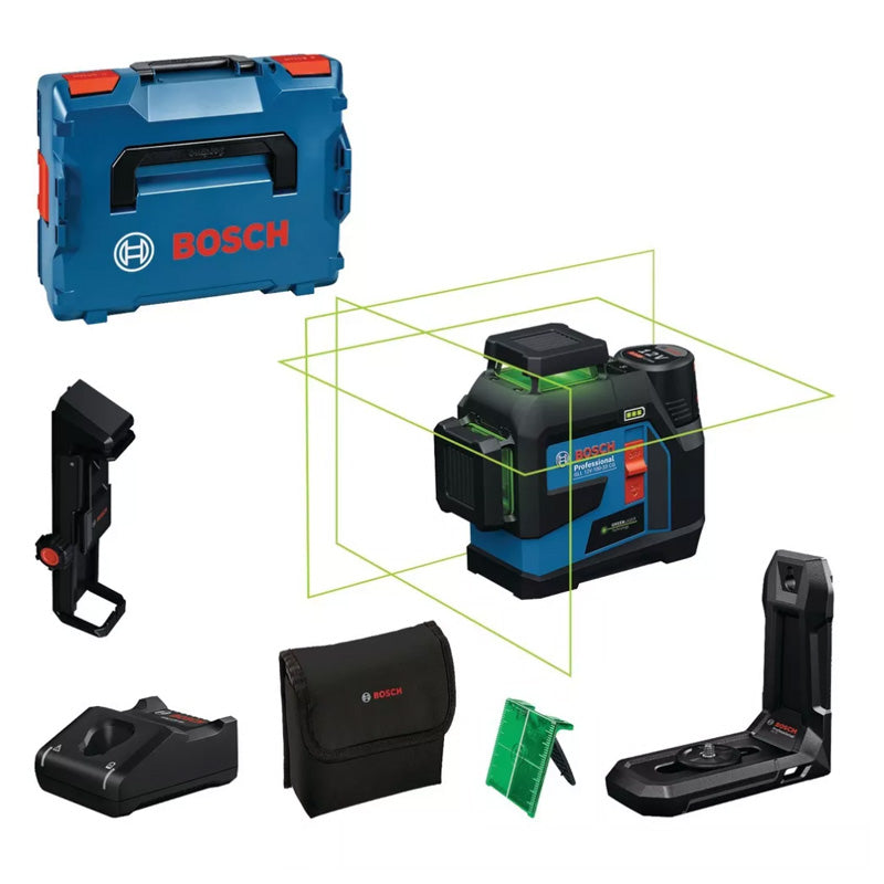 Laser lignes BOSCH GLL 12V-100-33 CG + pince DK 20 + Batterie GBA 12V ...