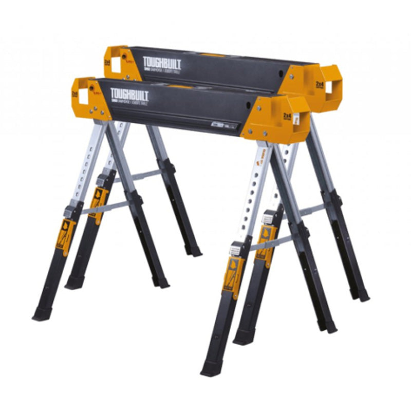 Paire de tréteaux réglables / Table de chantier TOUGHBUILT TB-SH60-2-X ...