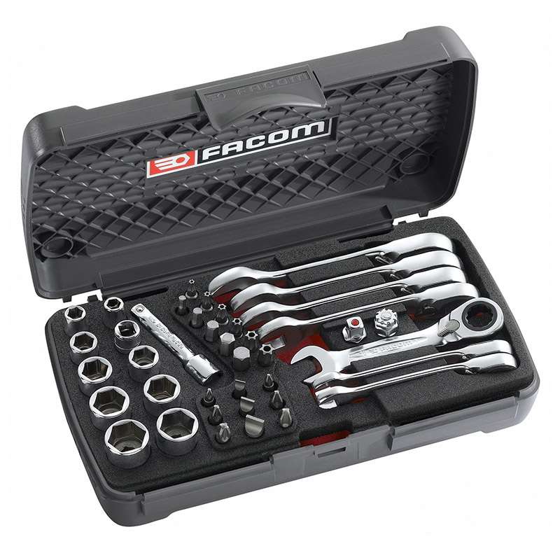 Coffret multi-serrage à cliquet compact FACOM 467BS.BOXPB 40 pièces ...