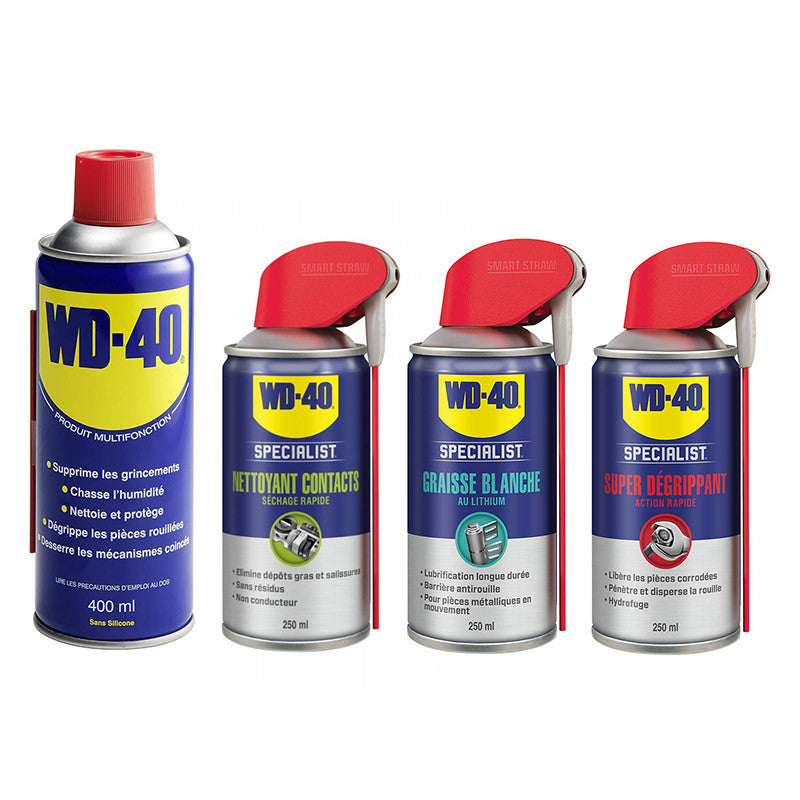 Kit Bâtiment WD-40 Produit Multifonction Spray Double Position + Netto ...