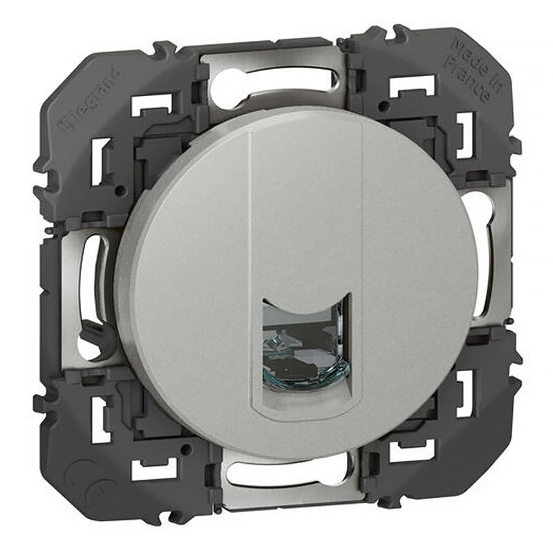 Prise blindée RJ45 LEGRAND cat6 STP dooxie finition alu – Racetools PRO